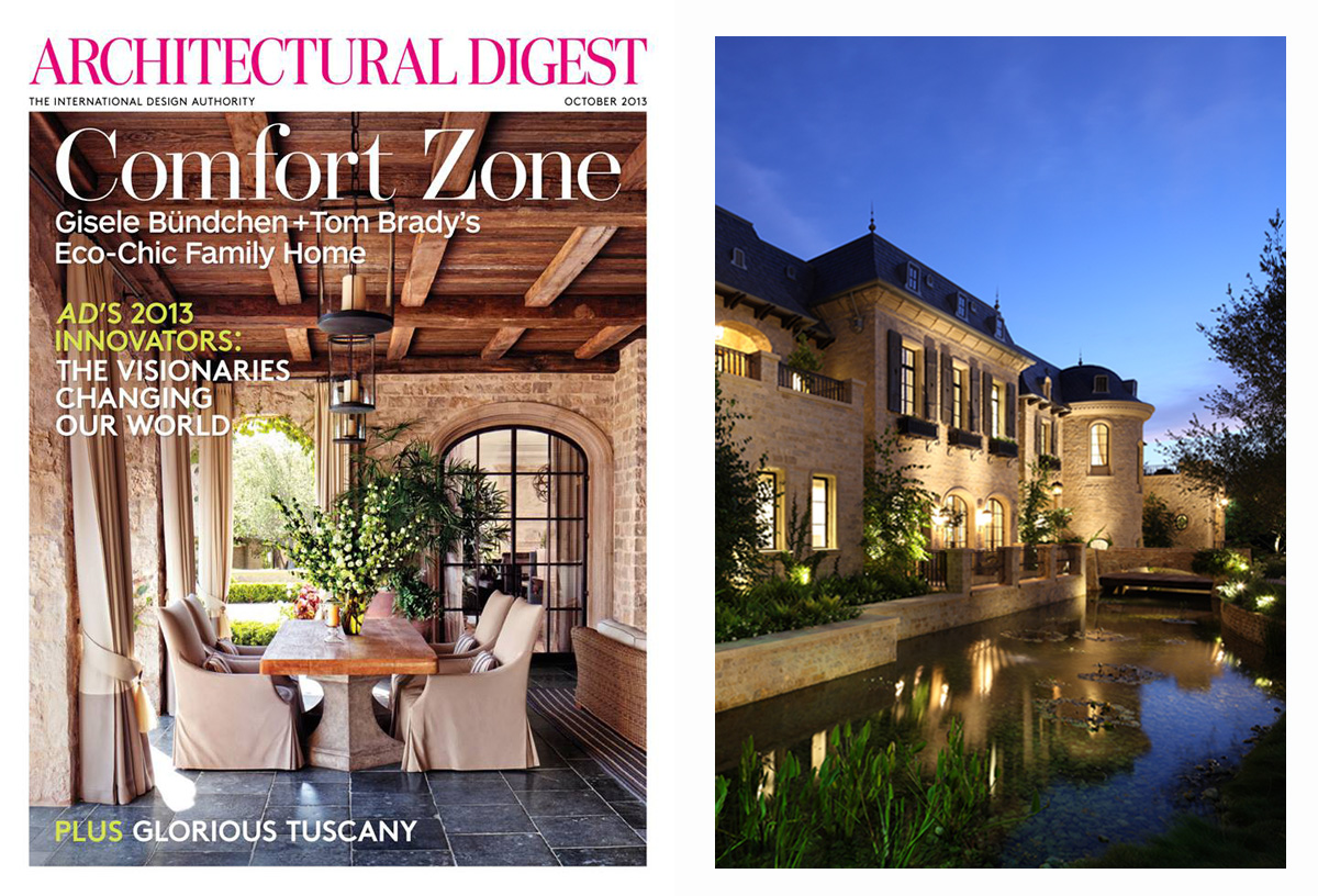 Brady Residence Lands Cover of Architectural Digest – Landry Design Group
